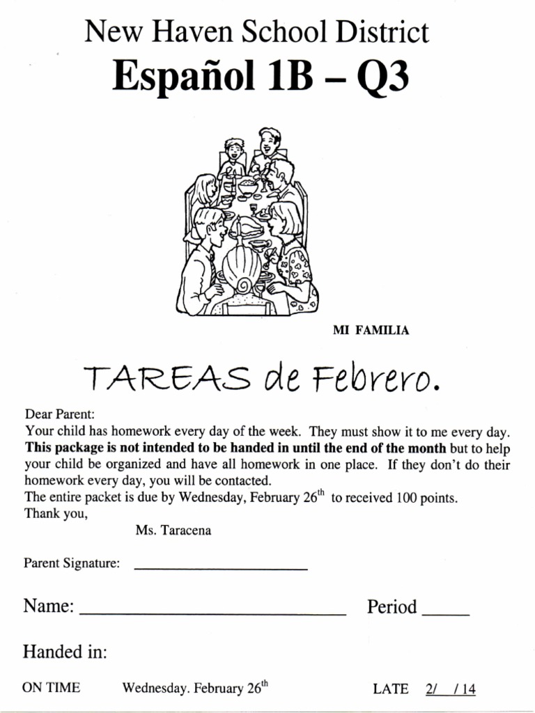Tareas de Febrero - 1b-q3 | PDF | Morphology | Onomastics