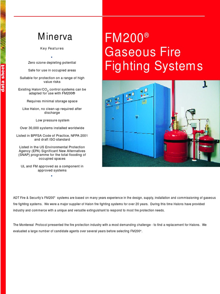 FM 200 - Product Brochure PDF | PDF | Firefighting | Gases