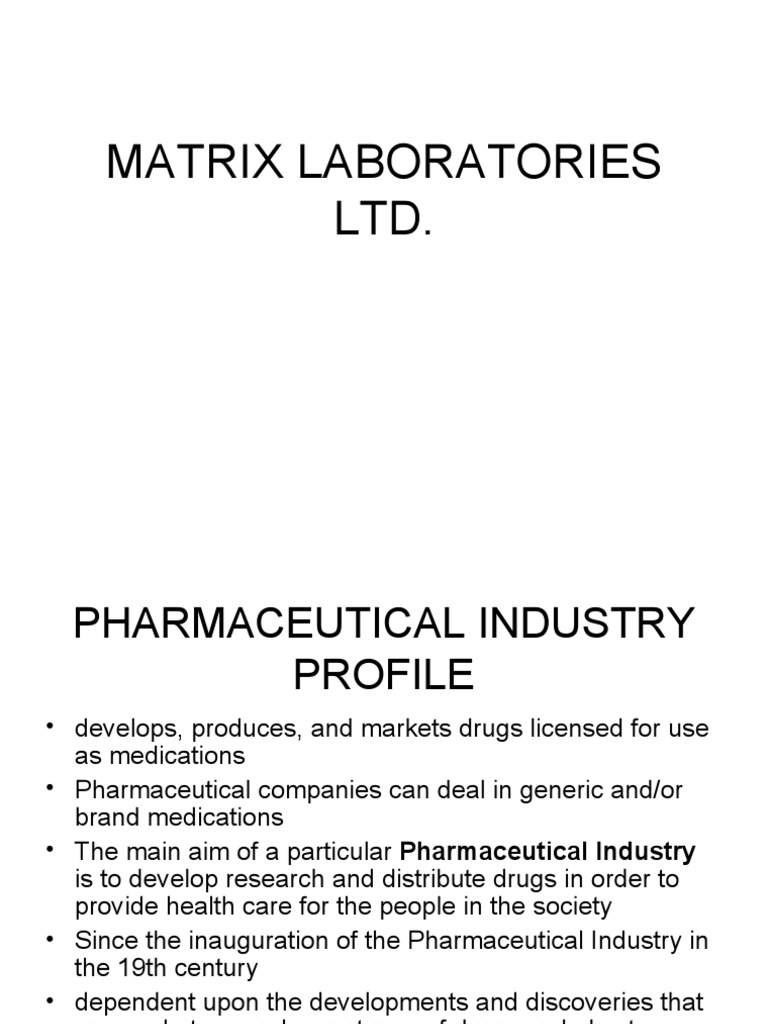 Matrix New | PDF | Mylan | Pharmaceutical Industry