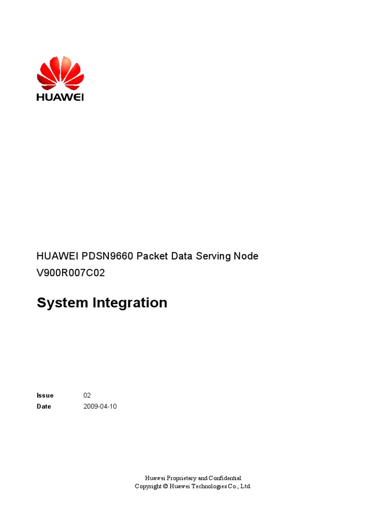 System Integration - (V900R007C02 02) | Download Free PDF | Radius ...