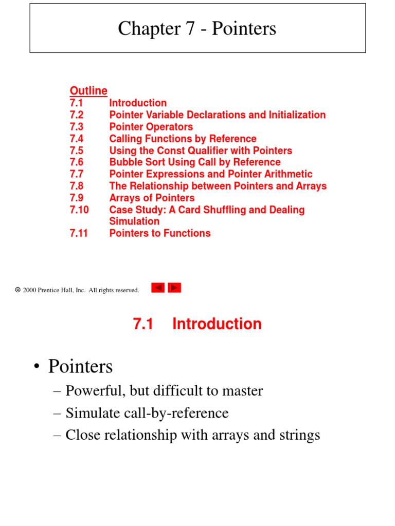 C Chap07 | PDF | Pointer (Computer Programming) | Array Data Structure