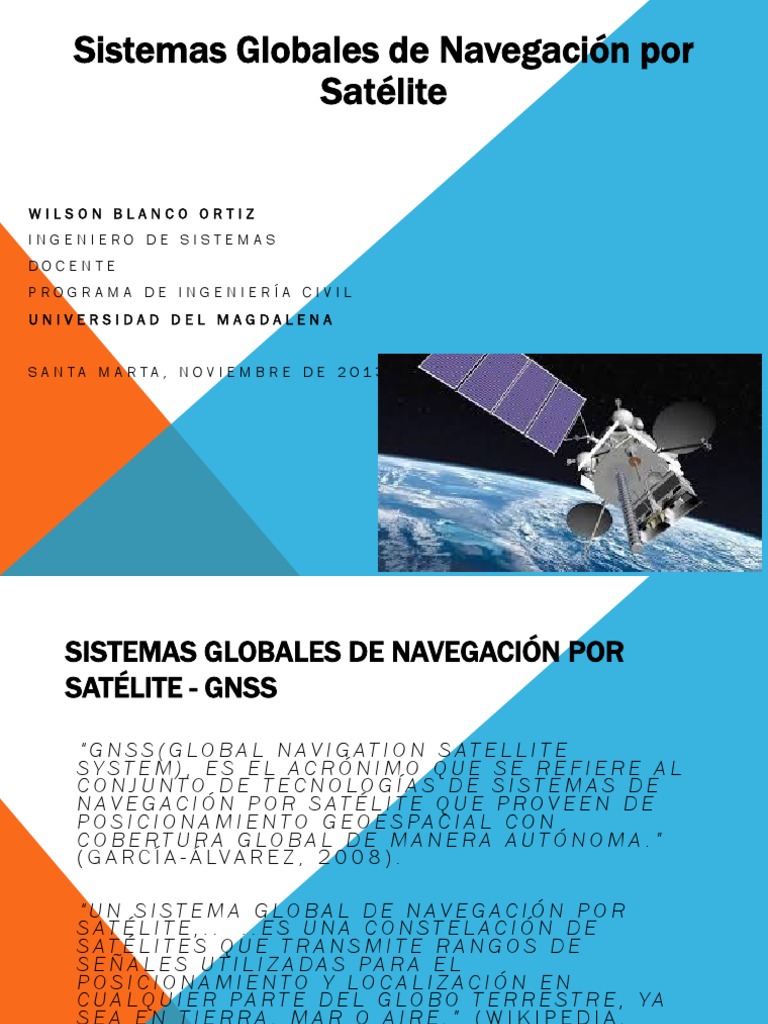 Sistemas Globales de Navegación Por Satélite - GNSS 1 | PDF | Sistema ...