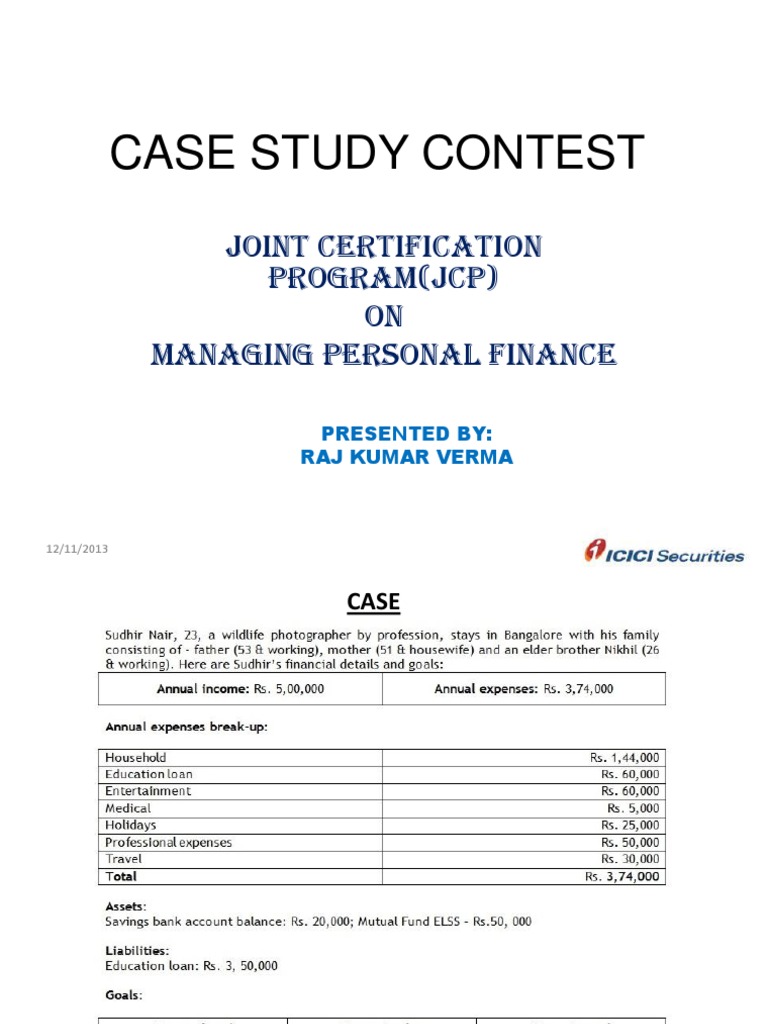 Case Study Contest: Joint Certification Program (JCP) ON Managing ...
