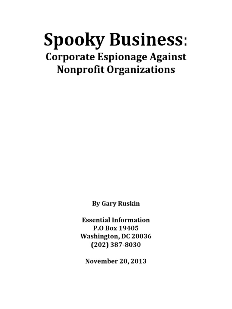 Spooky Business | PDF | Espionage | Central Intelligence Agency