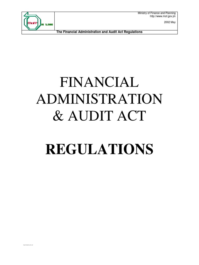 Financial Administration and Audit Act (FAA) - REG | PDF | Wage ...