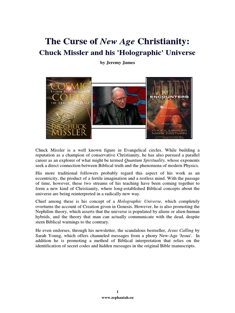 Chuck Missler and The Curse of New Age Christianity | PDF | New Age | God
