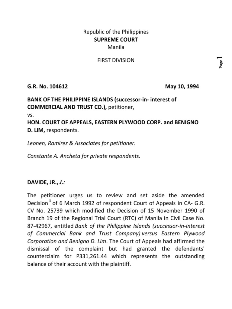 ObliCon - Cases - 1240 To 1258 | PDF | Pleading | Lawsuit