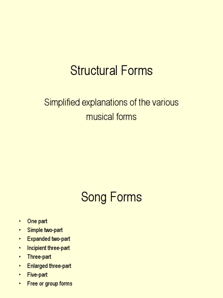 Simple Forms | PDF | Musical Forms | Music Theory