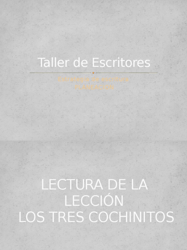 Taller de Escritores | PDF