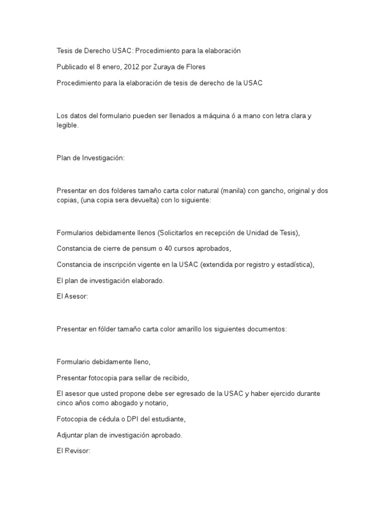 Documento Tesis Usac | PDF | Gobierno