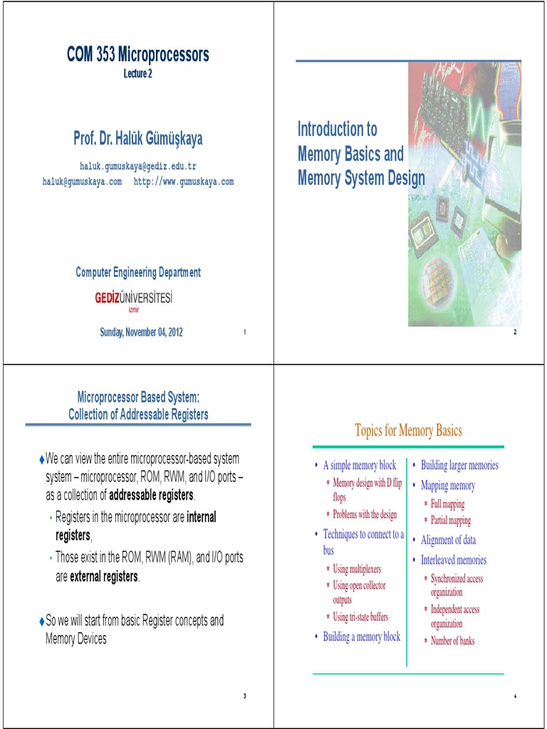 Mp2-SUPER! - Memory Basics and Memory System Design - v0.3 | PDF ...