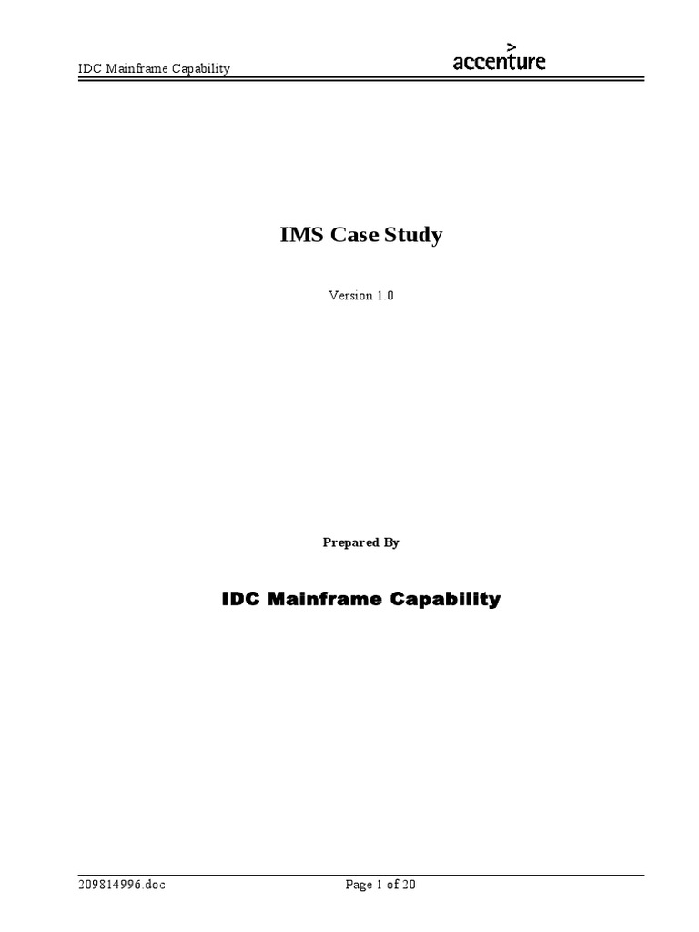 Developing an IMS Database and Associated Programs for Employee Master ...