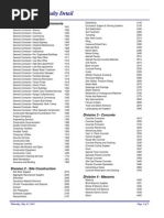 Csi Codes | PDF | Hvac | Concrete