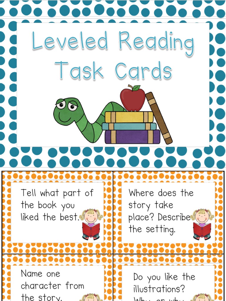 Leveled Reading Center Task Cards | PDF