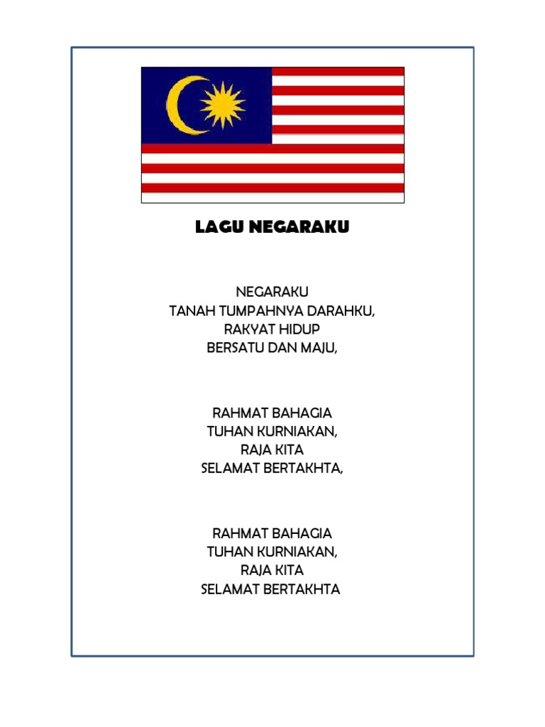 Lagu Negaraku | PDF