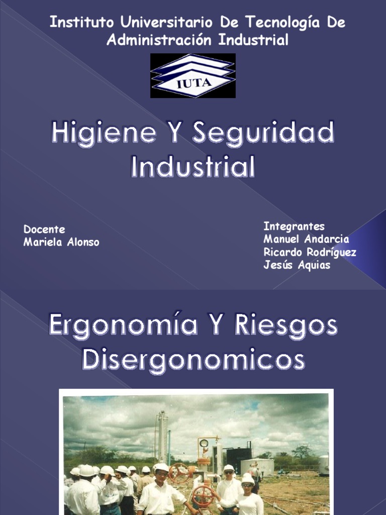 Ergonomia y Riesgos Disergonomicos | PDF | Factores humanos y ergonomía | Sicología