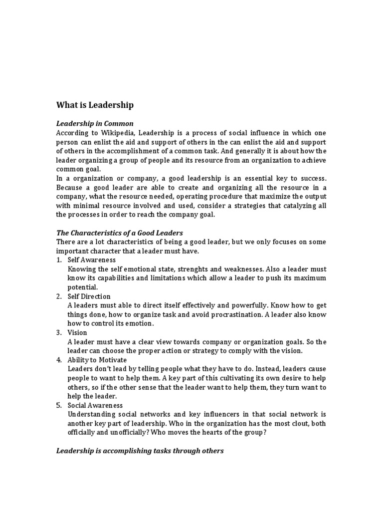 Leadership Papers | PDF | Leadership | Strategic Management