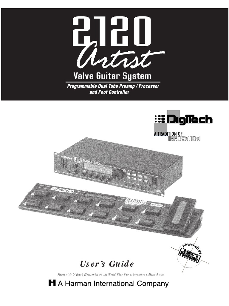 Digitech 2120 | PDF | Amplifier | Parameter (Computer Programming)