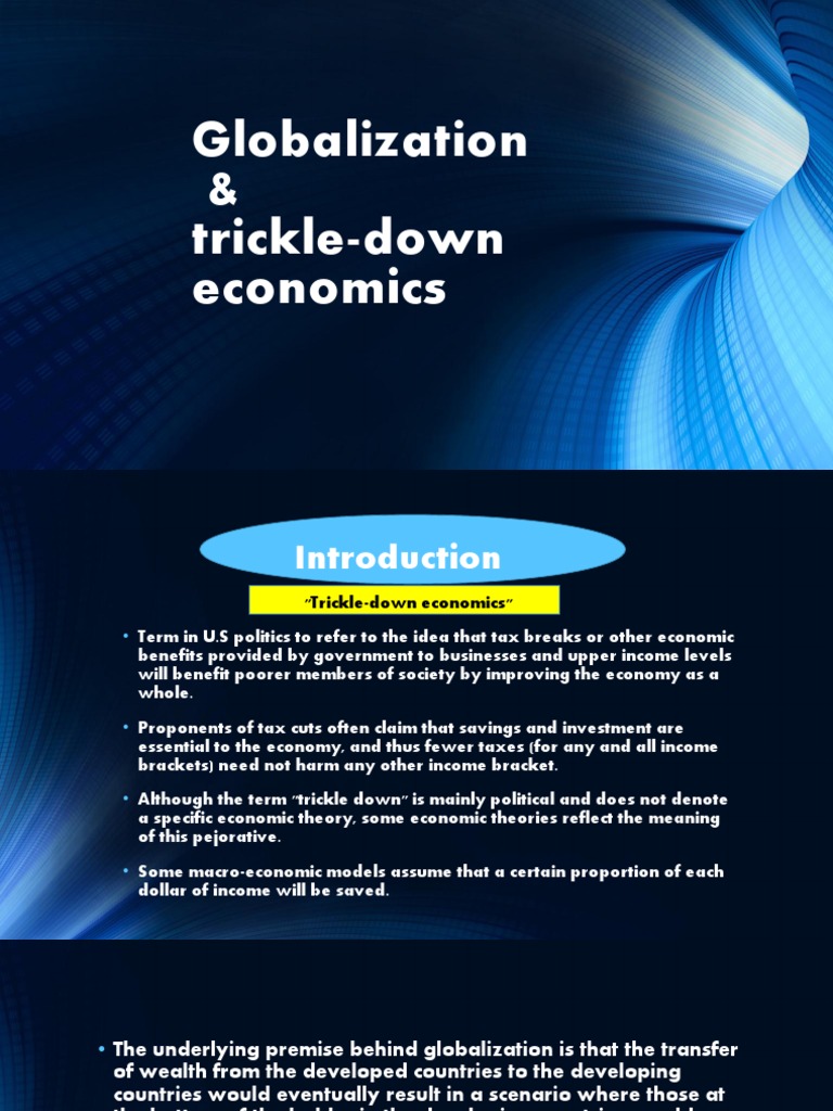Globalization & Trickle-Down Economics | PDF | Trickle Down Economics ...