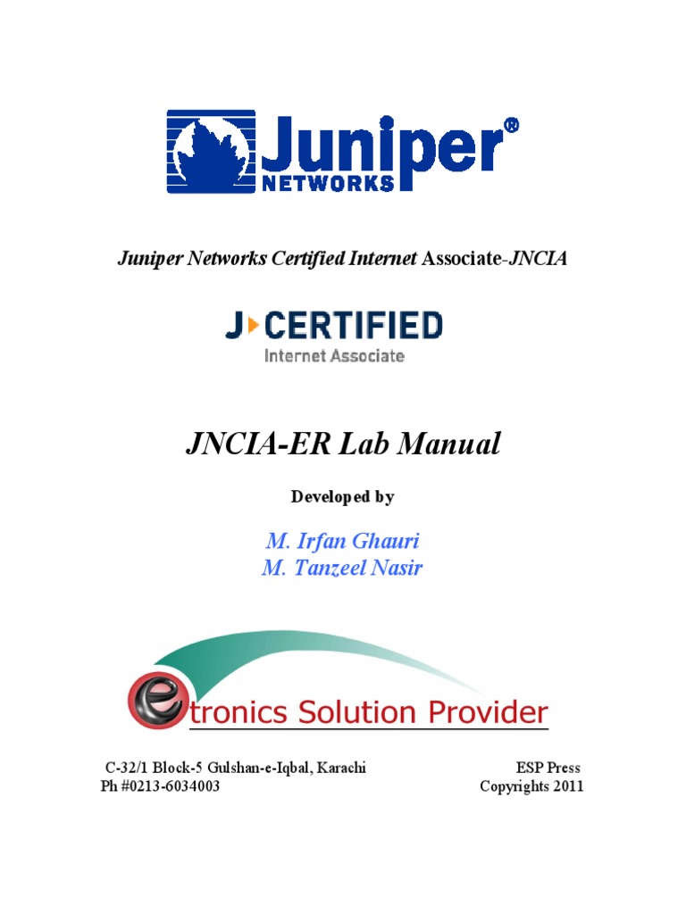 Jncia Lab Mannual | PDF | Firewall (Computing) | Ip Address