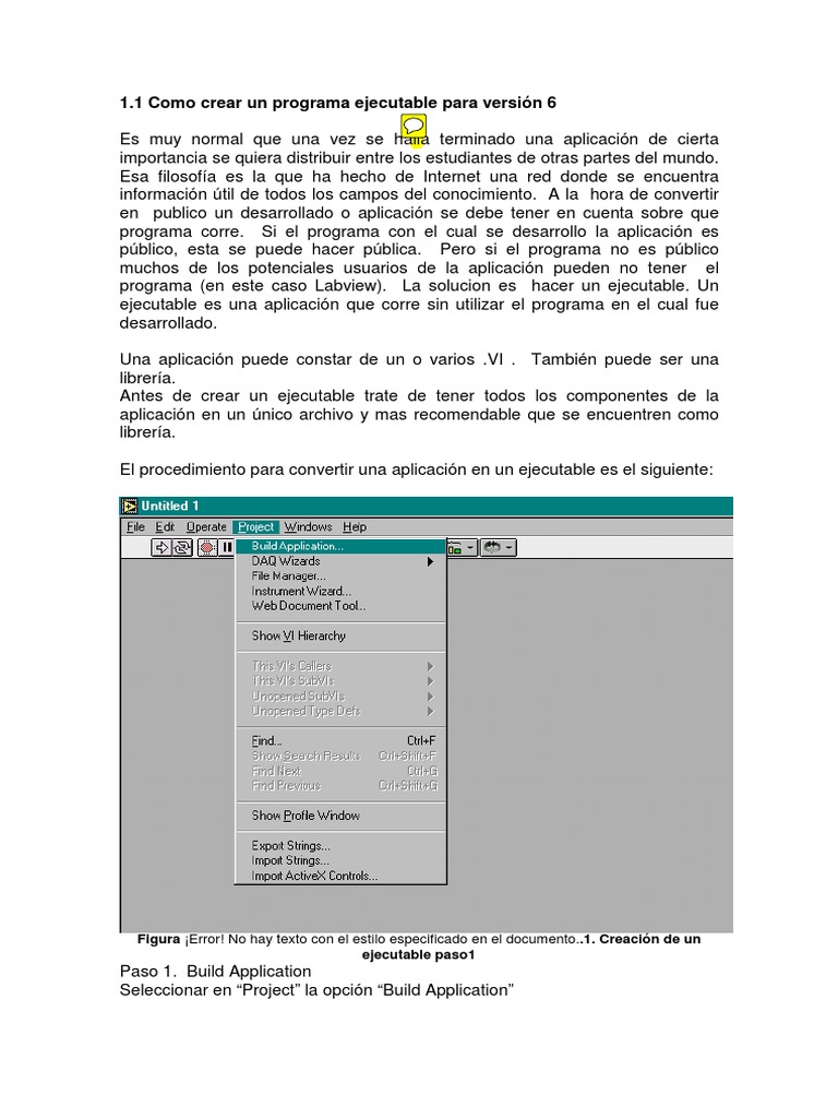 Crear Un Ejecutable para Labview | Programa de computadora | Programación
