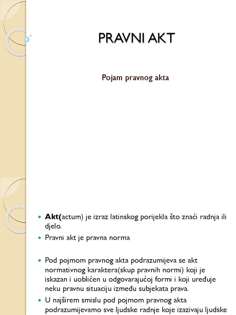 Pravni Akt | PDF