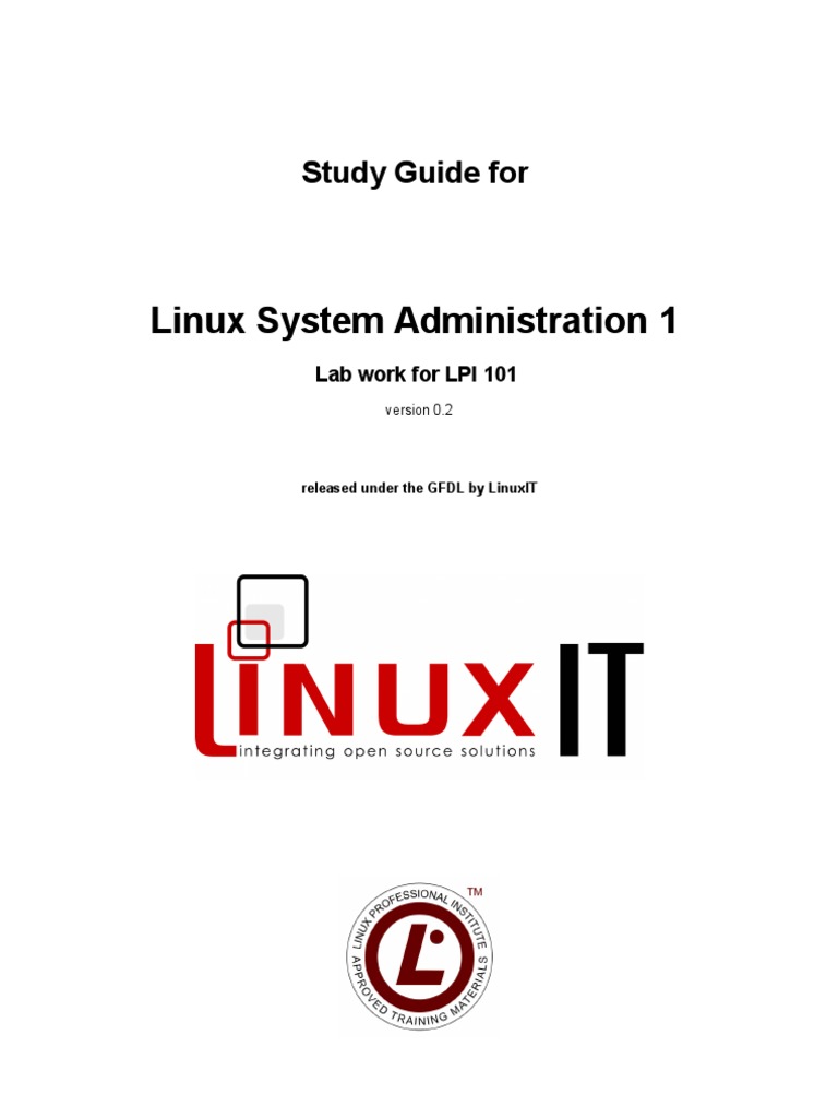 Linux System Administration 1: Study Guide For | PDF | File System ...