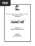 Autocad 2D Drawing Exercises Guide | PDF | Auto Cad | Geometry