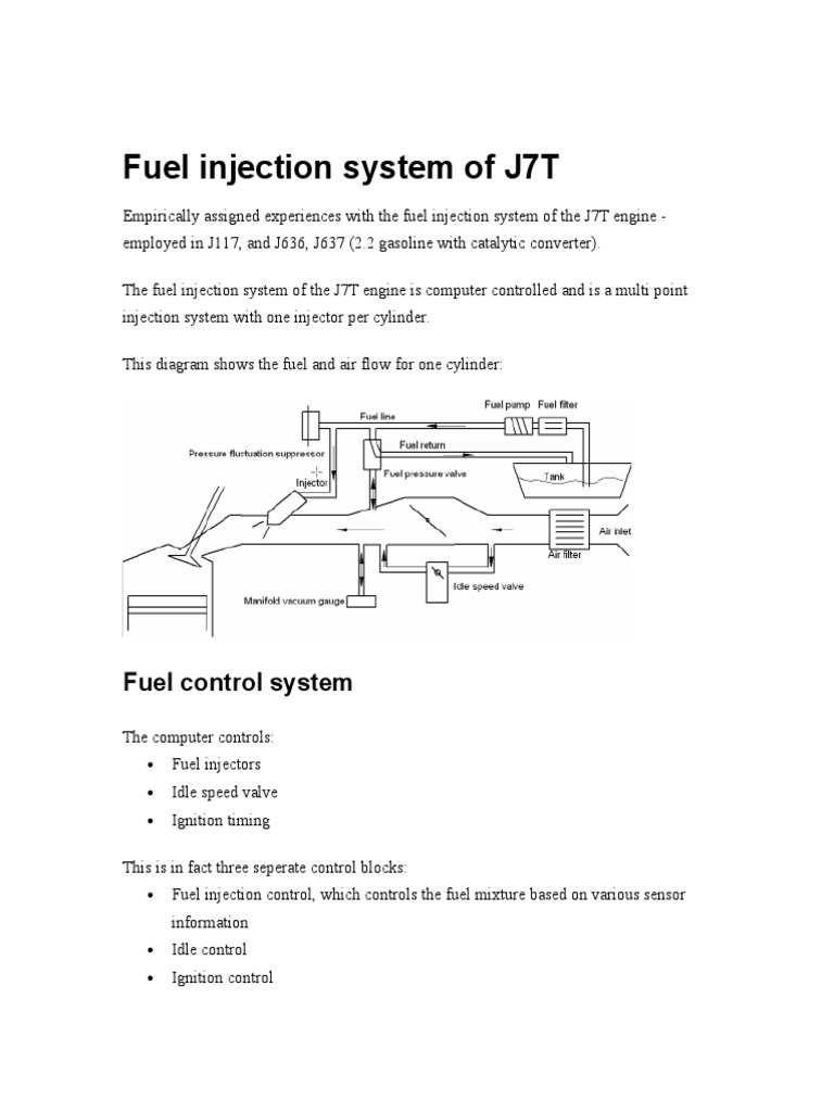 Injection System of J7T Motors | PDF | Fuel Injection | Propulsion