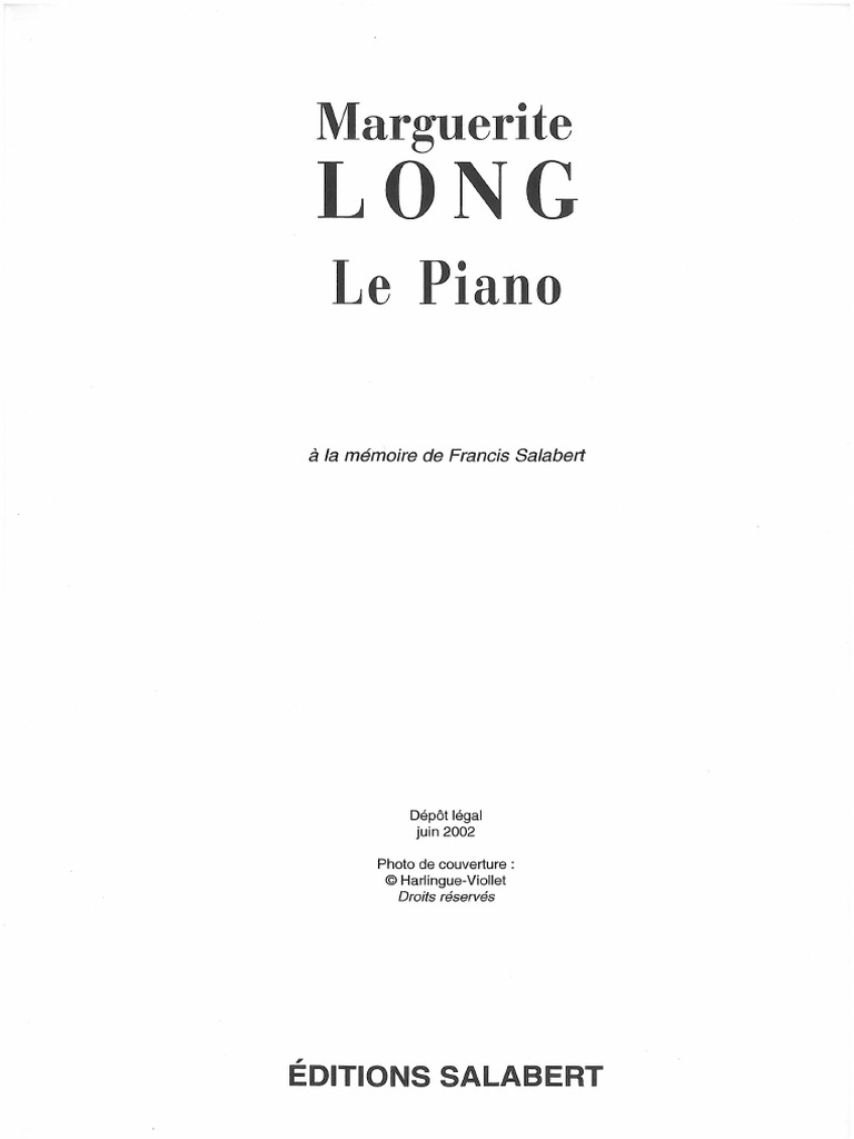 Marguerite Long The Piano 2 | PDF