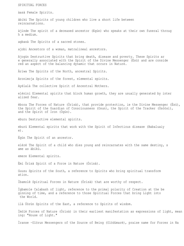 List of Spirits Groups | PDF | Spirit | Religious Belief And Doctrine