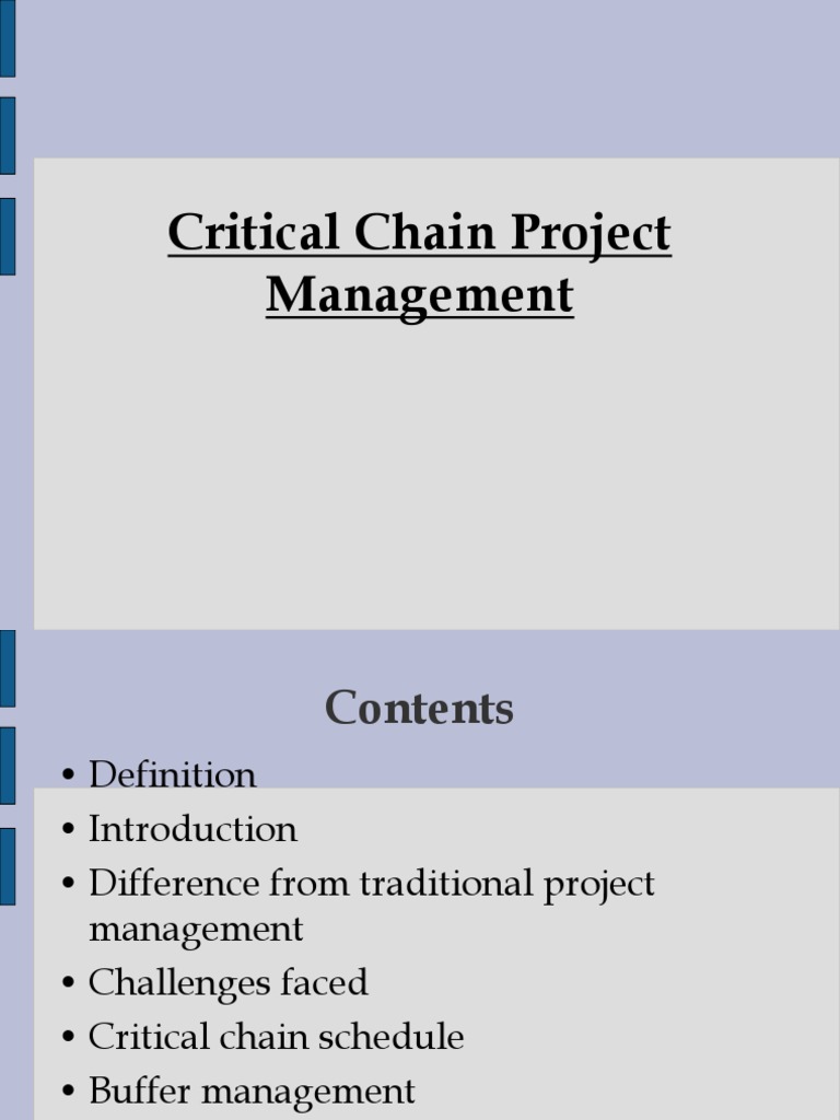 Critical Chain Project Management N Notes | PDF | Production And ...