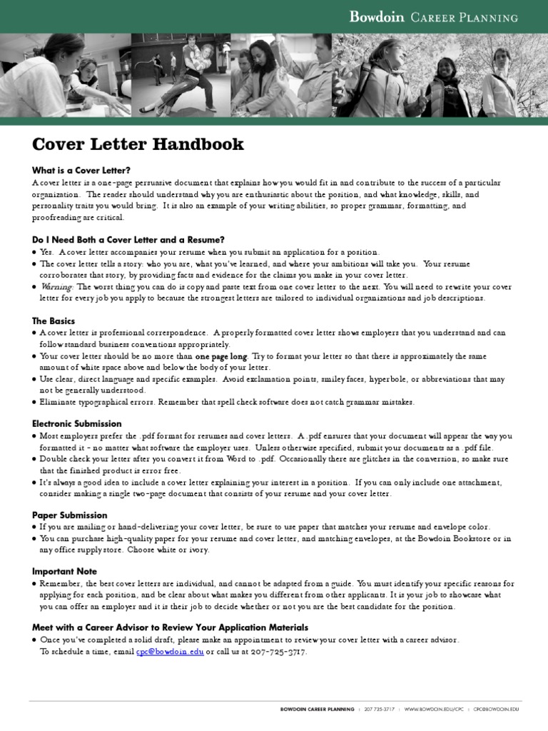 Cover Letter Handbook | PDF | Résumé | Proofreading