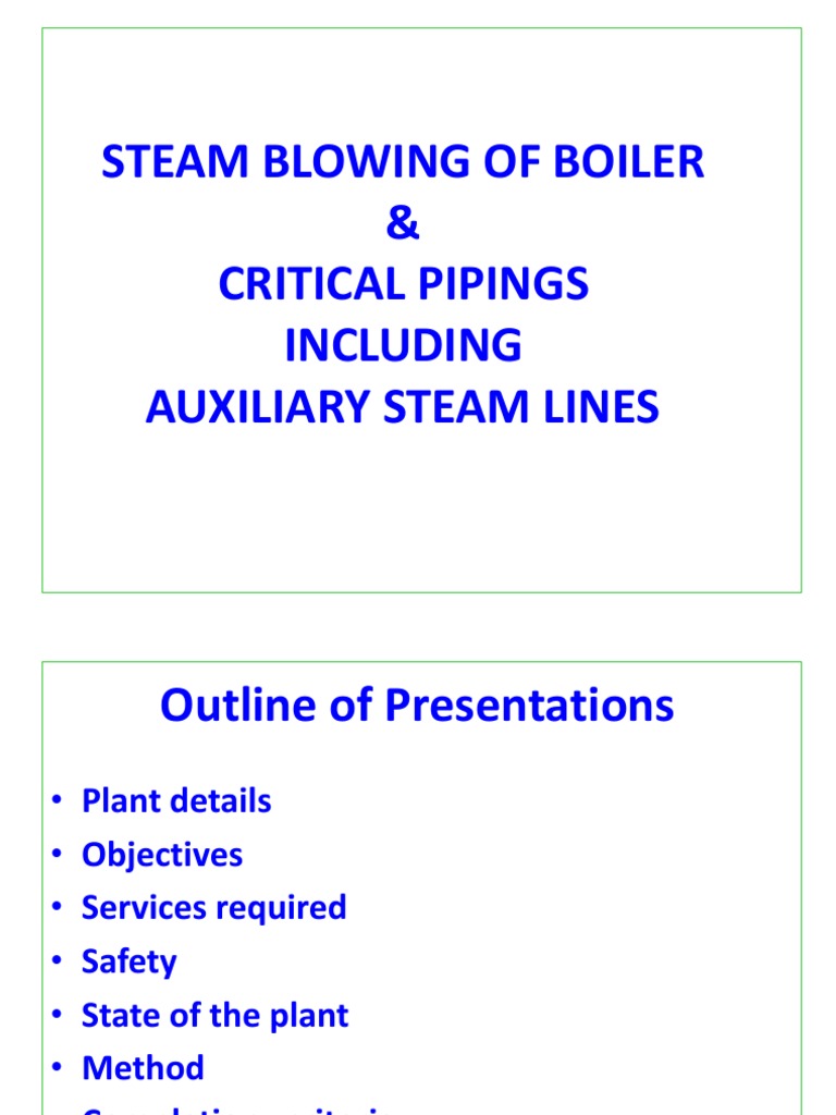 Steam Blowing | PDF | Boiler | Steam