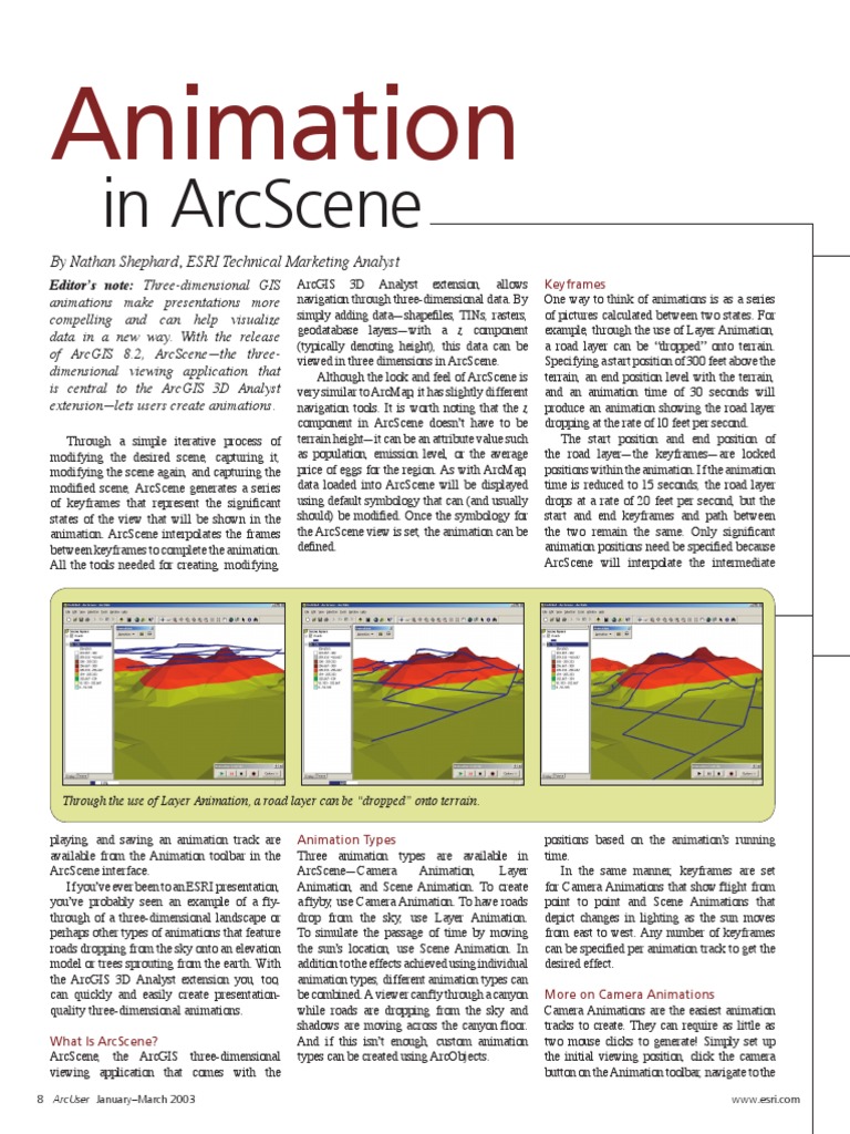 Animation Arcscene | Download Free PDF | Arc Gis | Esri