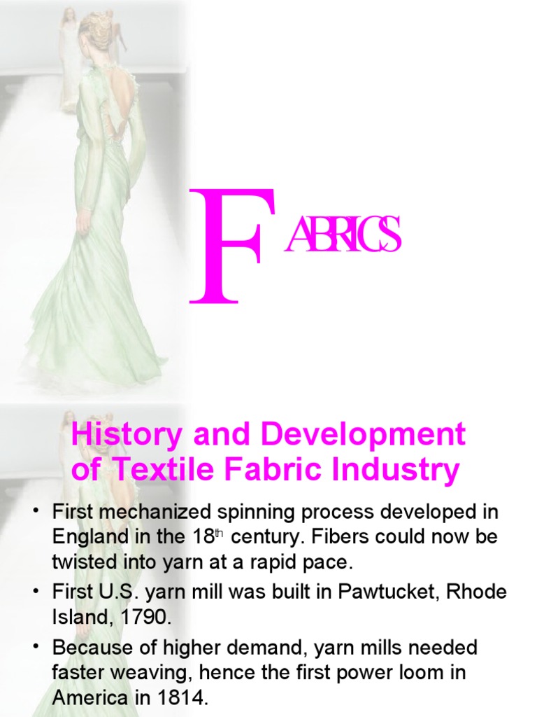History and Development of Textile Fabric Industry | PDF | Weaving ...
