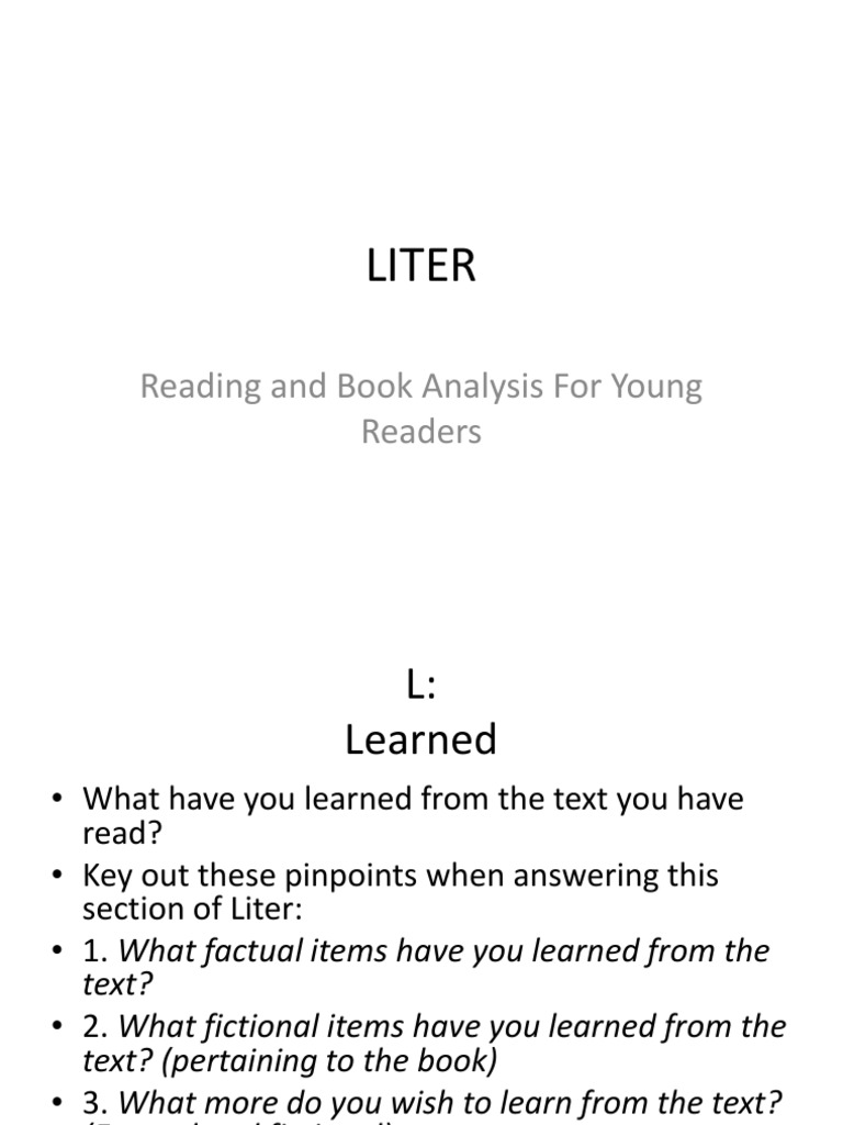 Young Readers' Book Analysis Guide | PDF | Career & Growth | Self ...