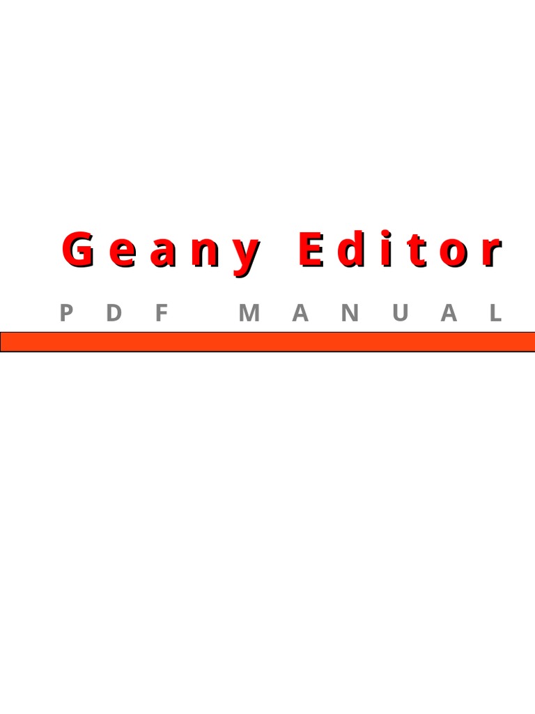 GeanyManual PDF | Download Free PDF | Encodings | Computer Data