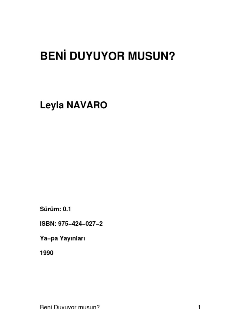 Leyla Navaro - Beni Duyuyor Musun | PDF