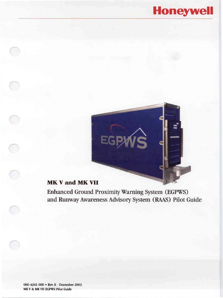 ENHANCED GROUND PROXIMITY WARNING SYSTEME GPWS REV E | Aircraft | Aerospace
