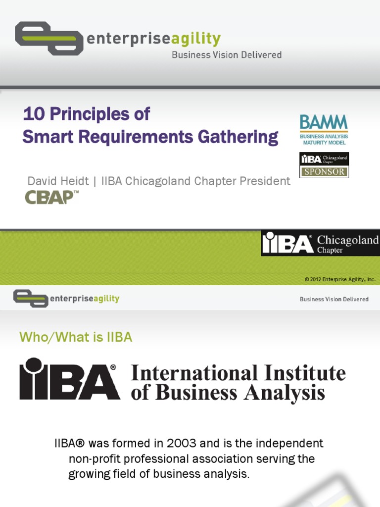 10 Principles of Smart Requirements Gathering v1 | PDF | Professional ...