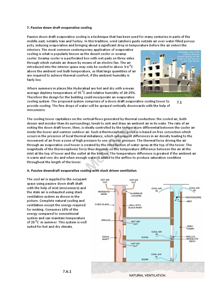 Passive Down Draft Evaporative Cooling | PDF | Air Conditioning | Building