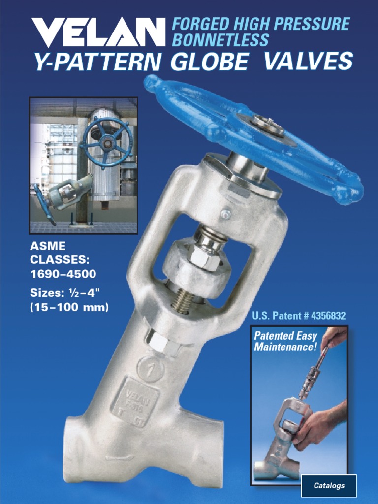 Y-Pattern Globe Valves PDF | PDF | Valve | Mechanical Engineering