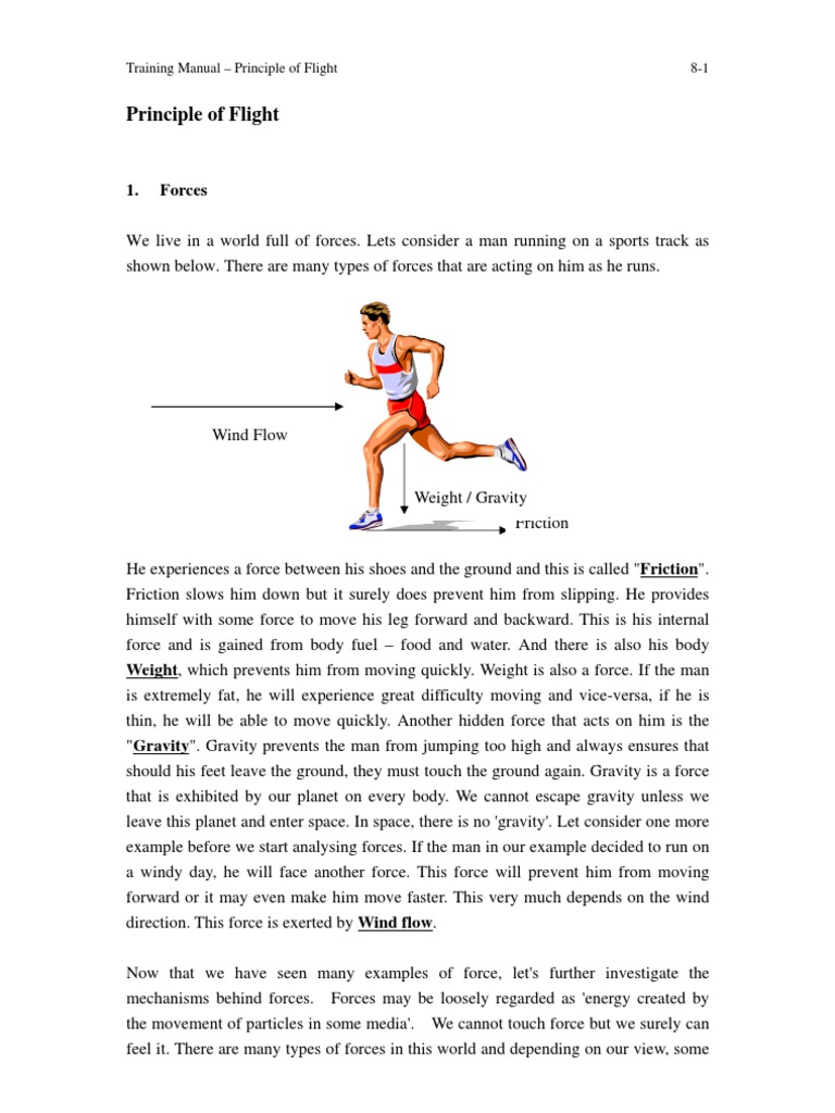 Note Principle of Flight | PDF | Airfoil | Stall (Fluid Mechanics)