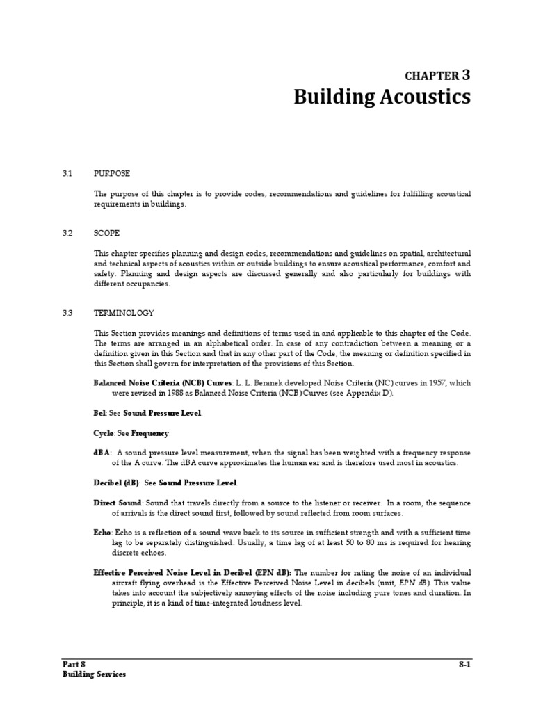 Building Acoustics Guidelines | PDF | Signal To Noise Ratio | Decibel