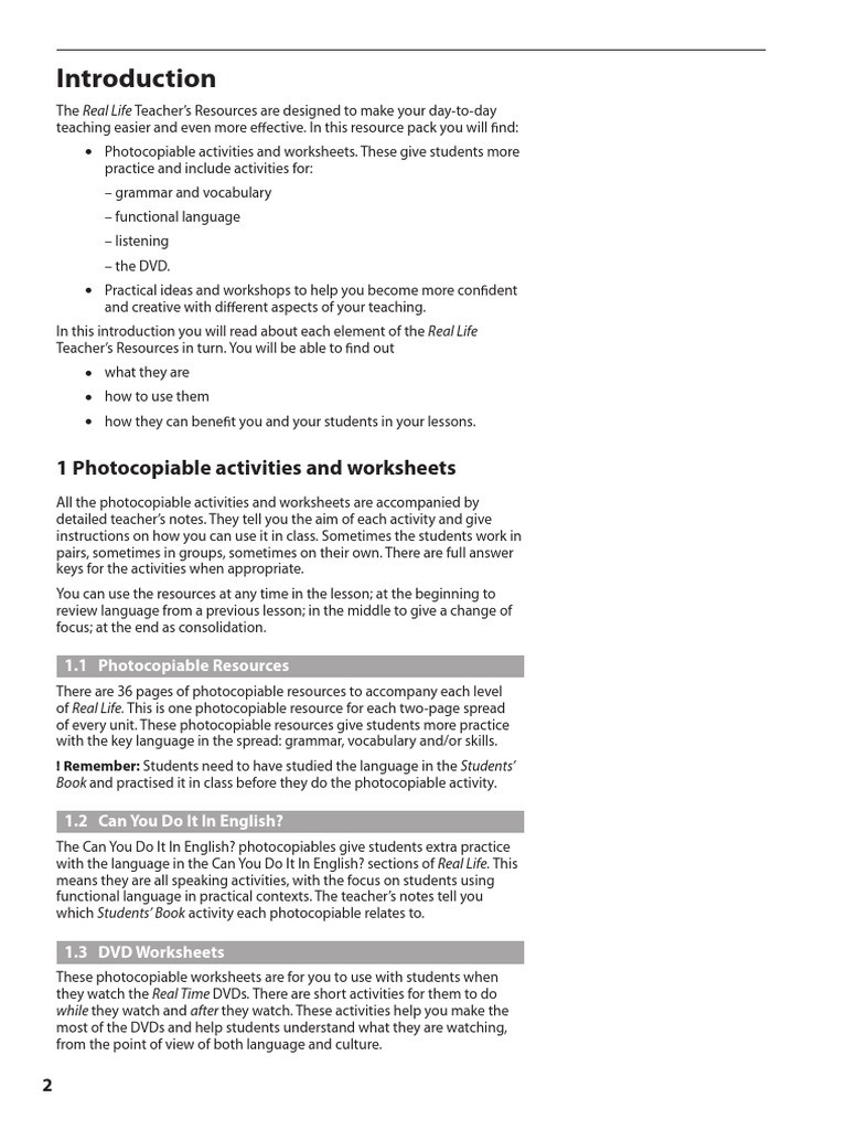 1 Photocopiable Activities and Worksheets | PDF | Teachers | Classroom ...