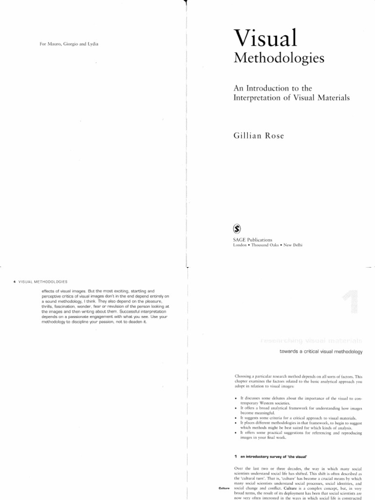 Visual Methodologies | PDF