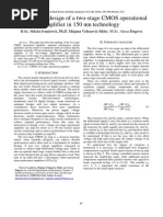 Ahuja Compensation | PDF | Amplifier | Operational Amplifier