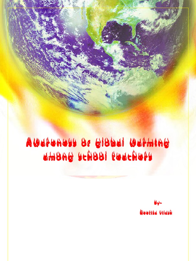 Concept Note On Awareness of Gloabl Warming Among School Teachers | PDF ...