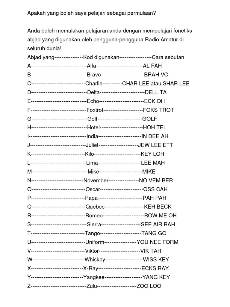 Bahasa Semboyan | PDF